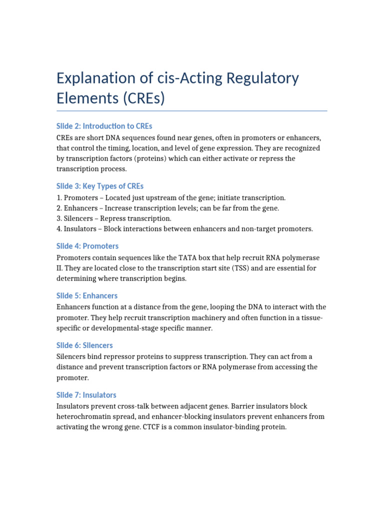 Detailed Explanation of Cis | PDF