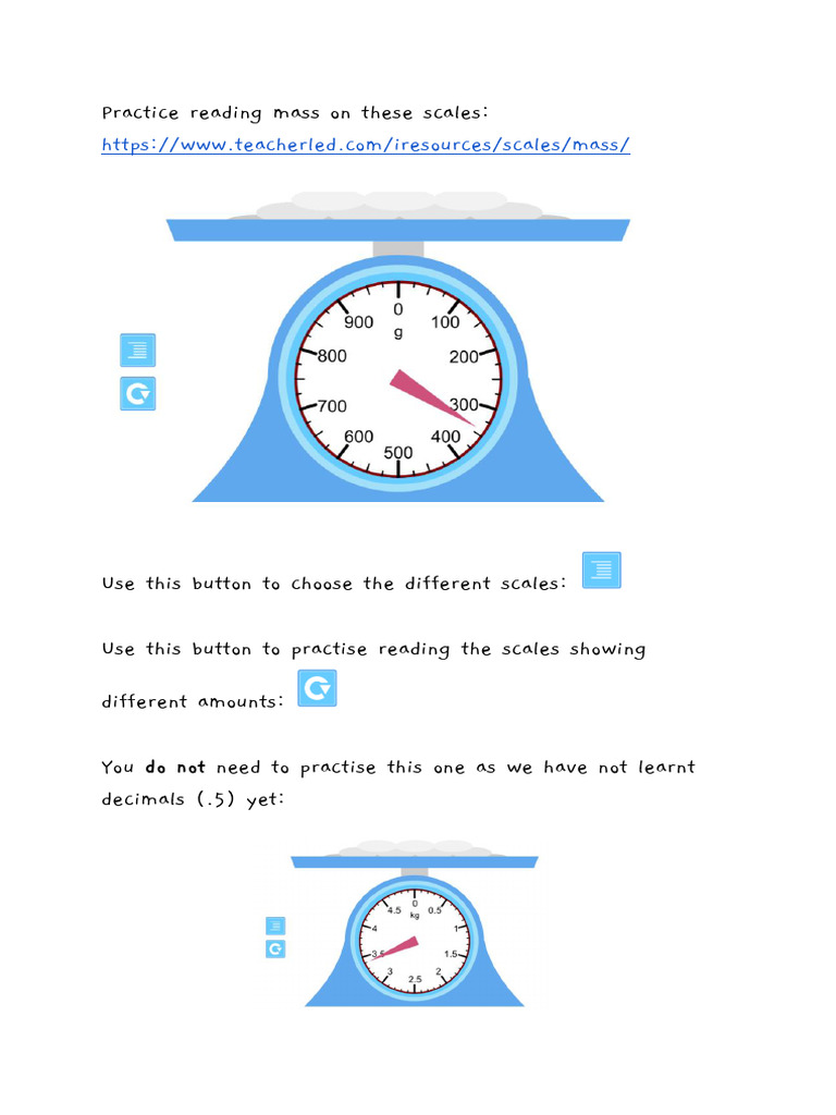 Reading Mass On Scales | PDF