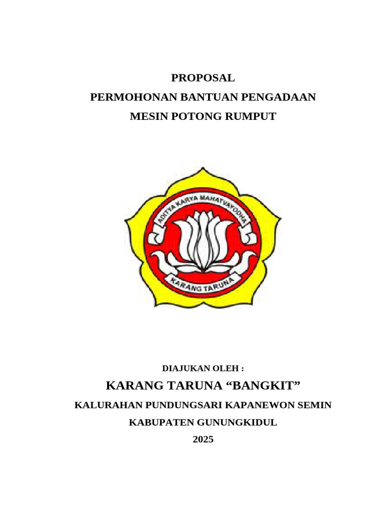 PROPOSAL-mesin-potong-rumput SEKOLAH | PDF