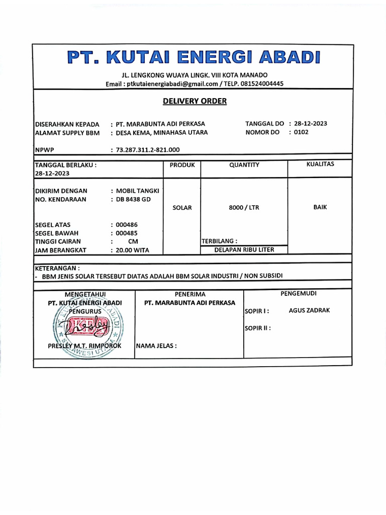 Invoice 27 & 28 Dec | PDF