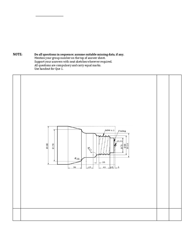 UES102 - MST Odd 23 | PDF | Machining | Rolling (Metalworking)