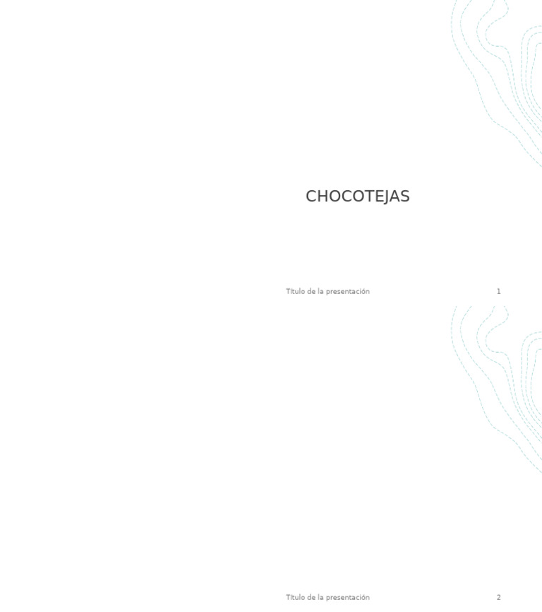 Chocotejas: Título de La Presentación 1 | PDF