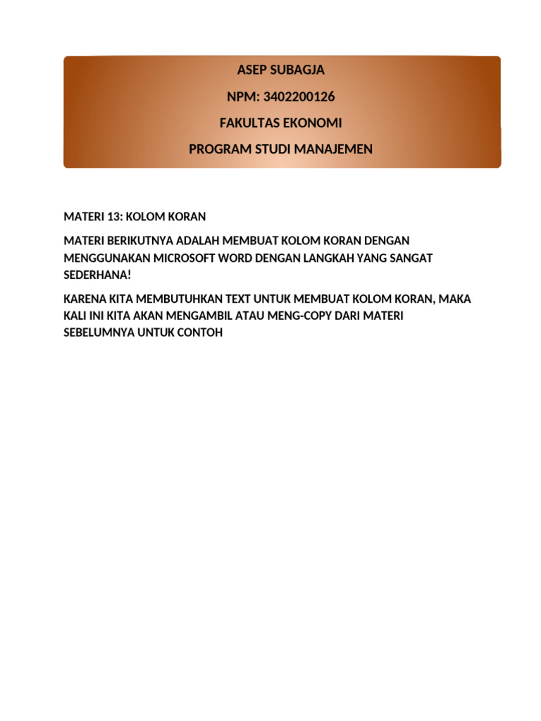 MATERI 13 | PDF