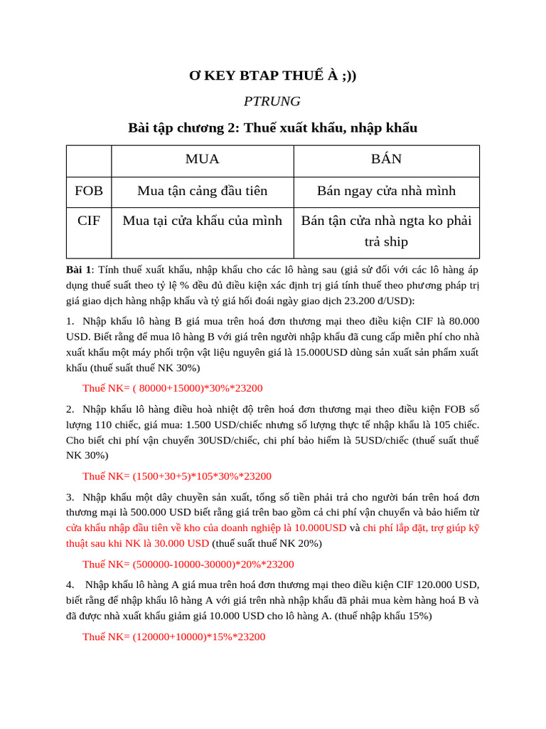 Key Btap Thuế | PDF