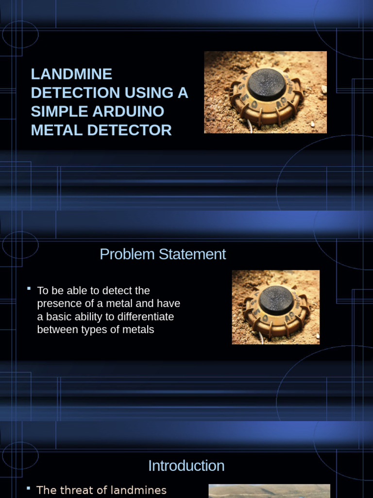 Landmine Detection Using A Simple Arduino Metal Detector | PDF | Inductor | Inductance