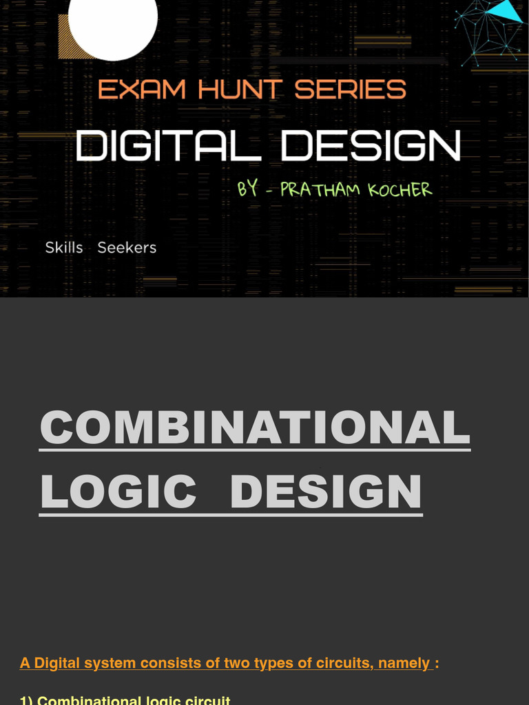 Combinational Logic Design | PDF