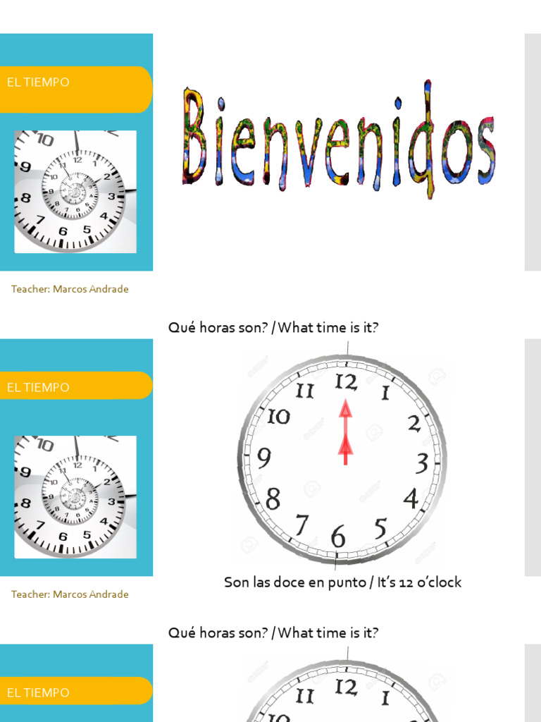 Expresiones de tiempo en español | PDF