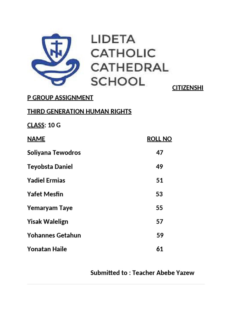 CITIZENSHIP GROUP ASSIGNMENT | PDF | Sustainability | Cultural Heritage