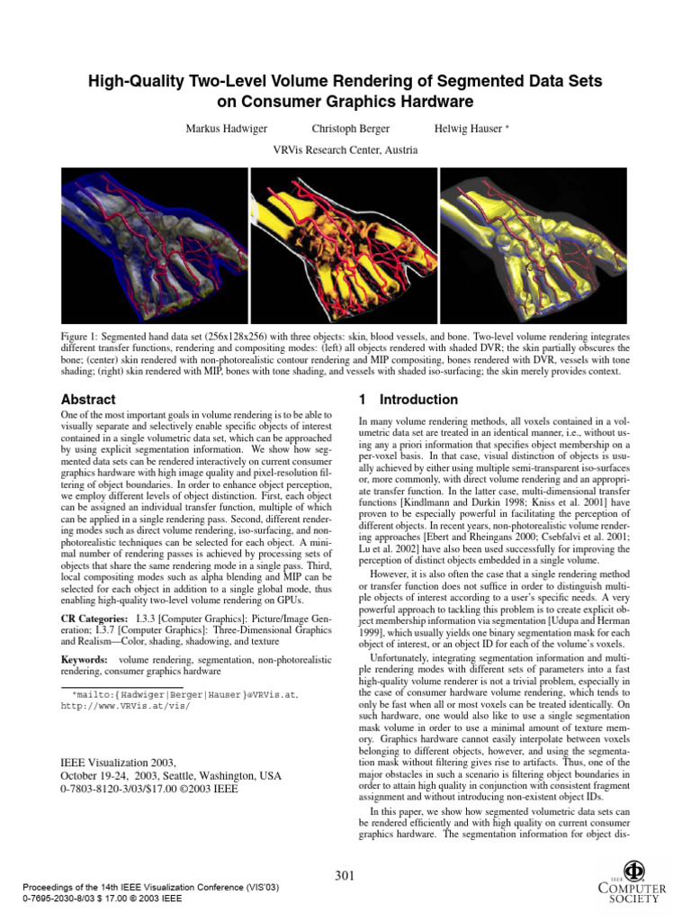 high-quality-two-level-volume-rendering-of-segmented-data-2iyc164uj1 | PDF | Texture Mapping ...