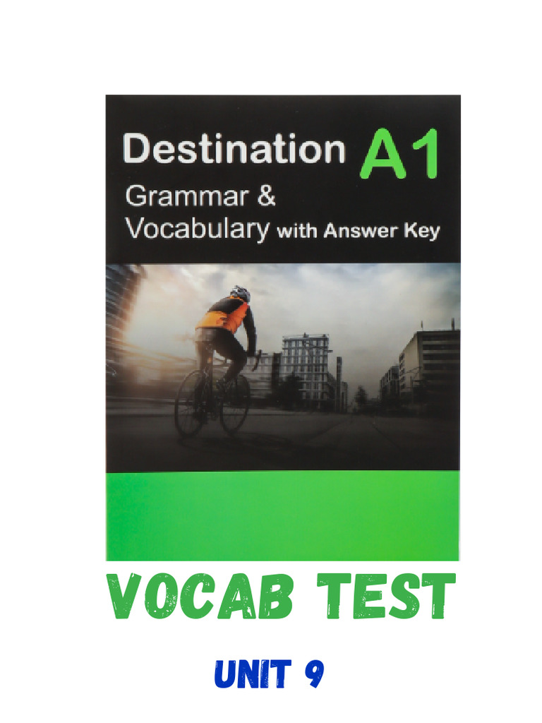 A1 - Vocab TEST Unit 9 | PDF