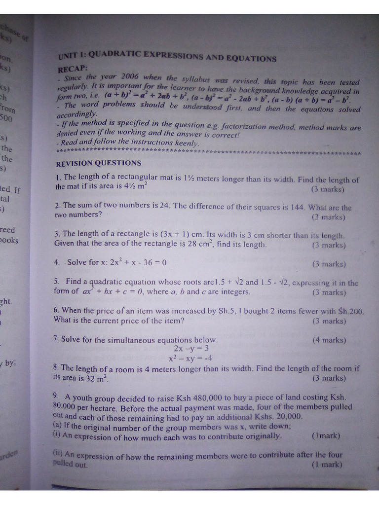 Master Piece Form 3 Math | PDF