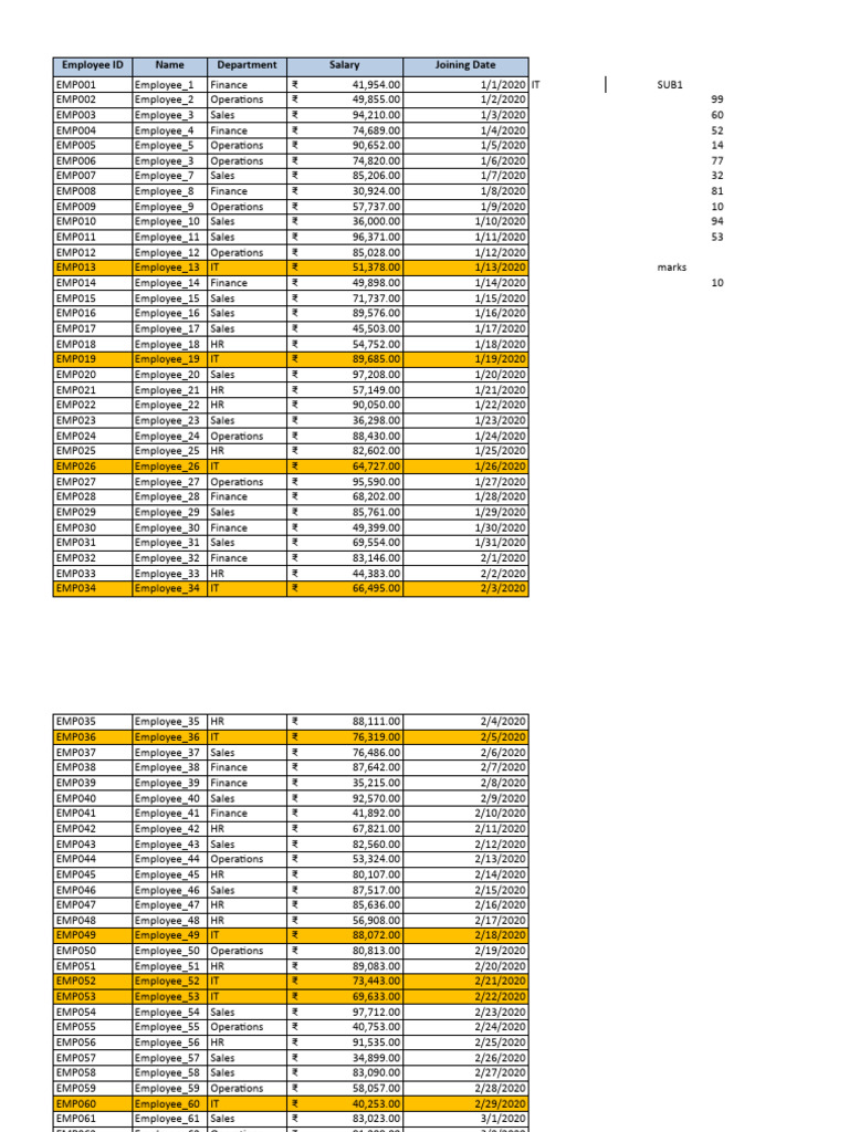 Chapter - 2 - Excel - Data - Analysts - Training - XLSX - Google Sheets ...