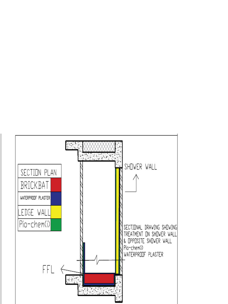 Section For Toilet Waterproofing | PDF