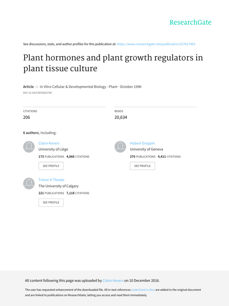 Plant Hormones and Plant Growth Regulato | PDF | Plant Hormone | Auxin