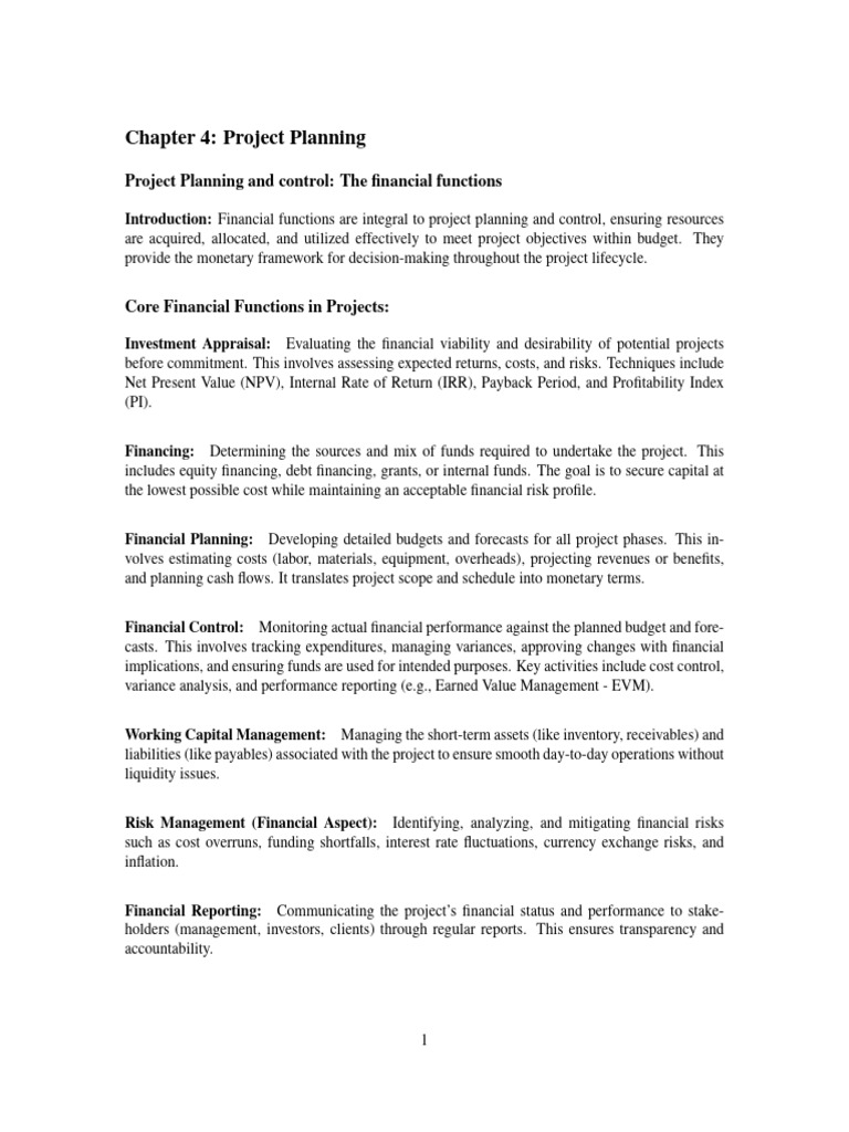 Unit4 Project Management and Entrepreneurship | PDF | Cost Of Capital ...