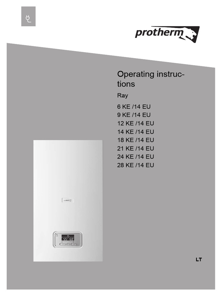 Protherm Ray 6 Ke 14 User Manual en | PDF | Water Heating | Mains ...