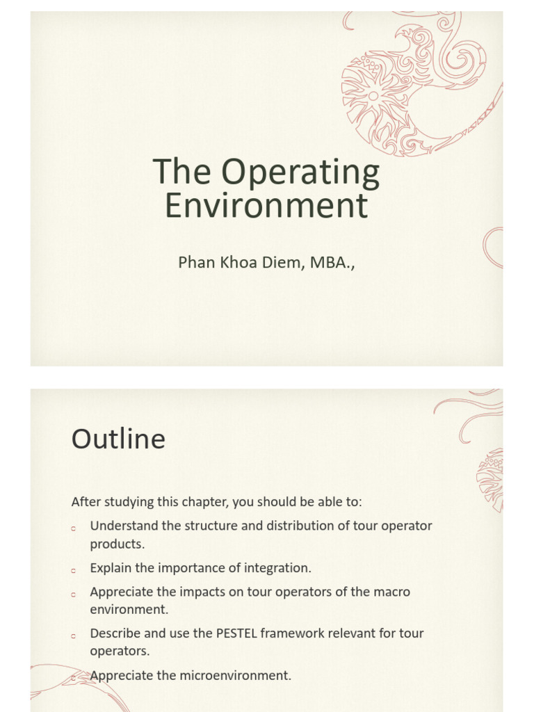 The Operating Environment | PDF | Macroeconomics | Economies