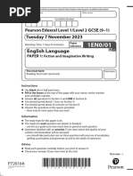 Final Hit English 1123 Paper 1 | PDF