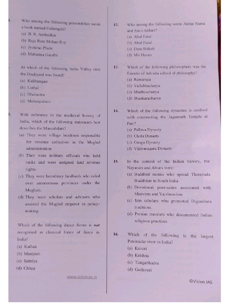 Vision Ias Paper | PDF