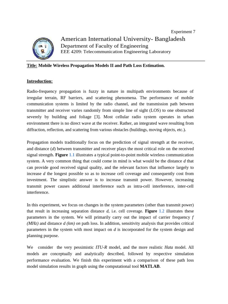 Expt-7 Lab Manual TE Lab | PDF | Radio Propagation | Electronics