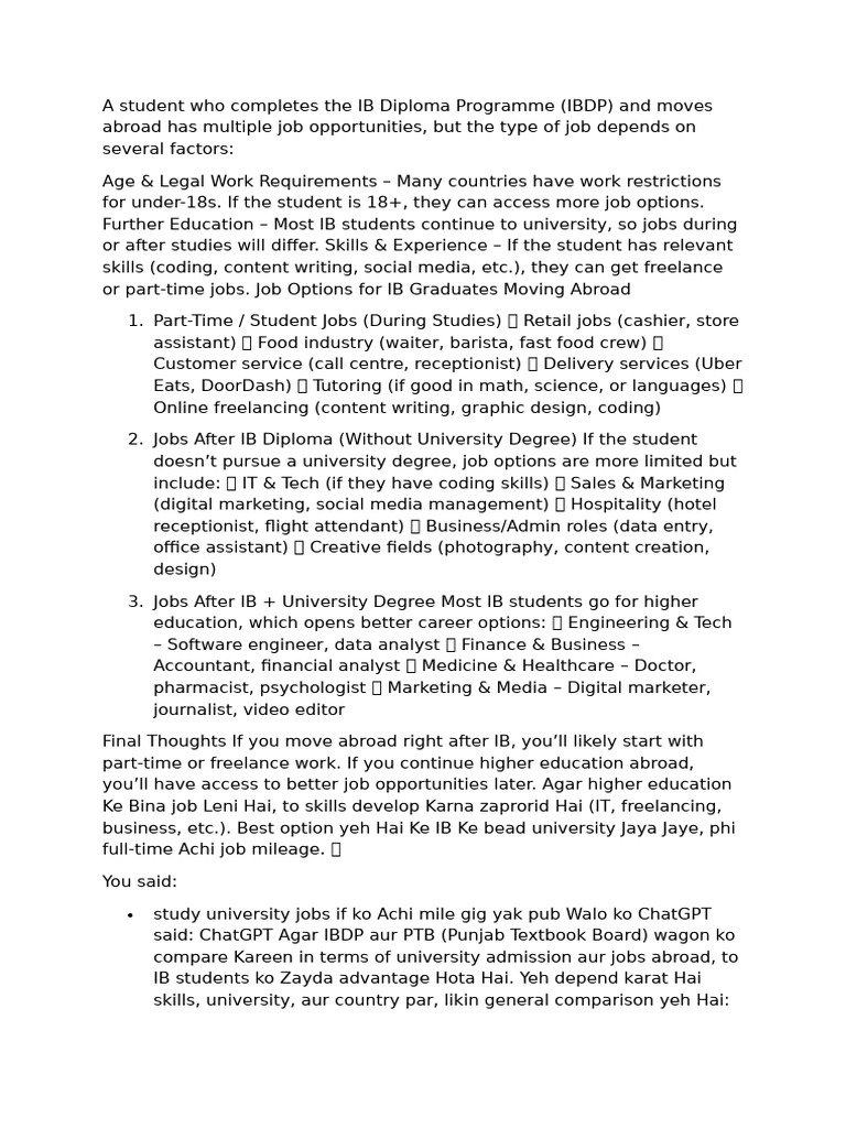 A Student Who Completes The IB Diploma Programme | PDF | Academic ...