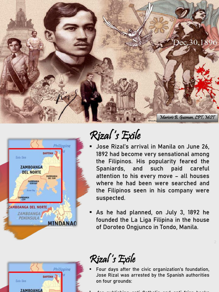 Jose Rizal's Exile and Execution History | PDF | Philippines–Spain ...