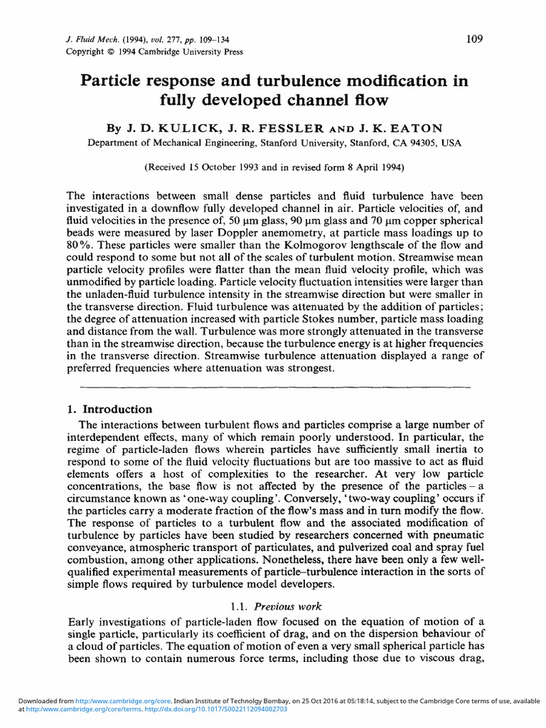 kullick and fessler 194 | PDF | Turbulence | Fluid Dynamics