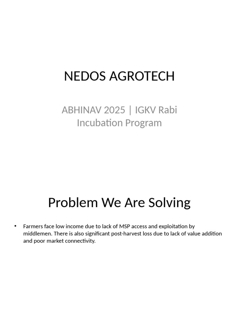 NEDOS_AGROTECH_ABHINAV2025 | PDF