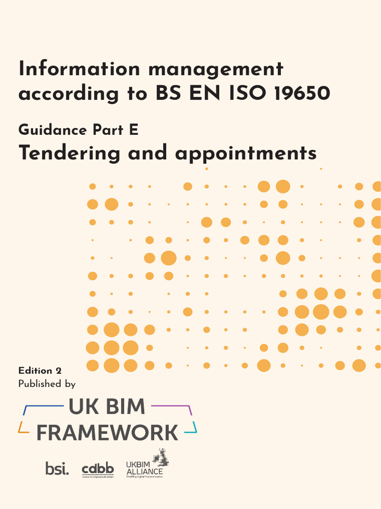 Guidance Part E Tendering and Appointments Edition 2 | PDF | Building ...