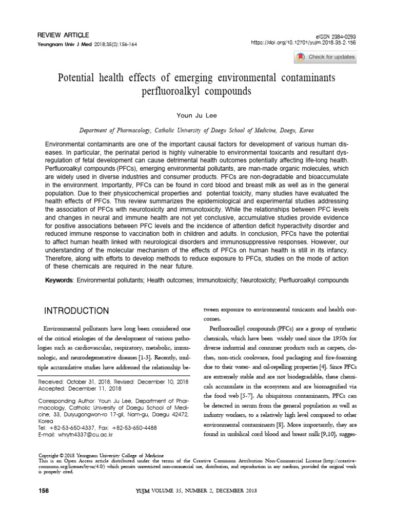 Potential Health Effects of Emerging Environmental | PDF | Attention ...