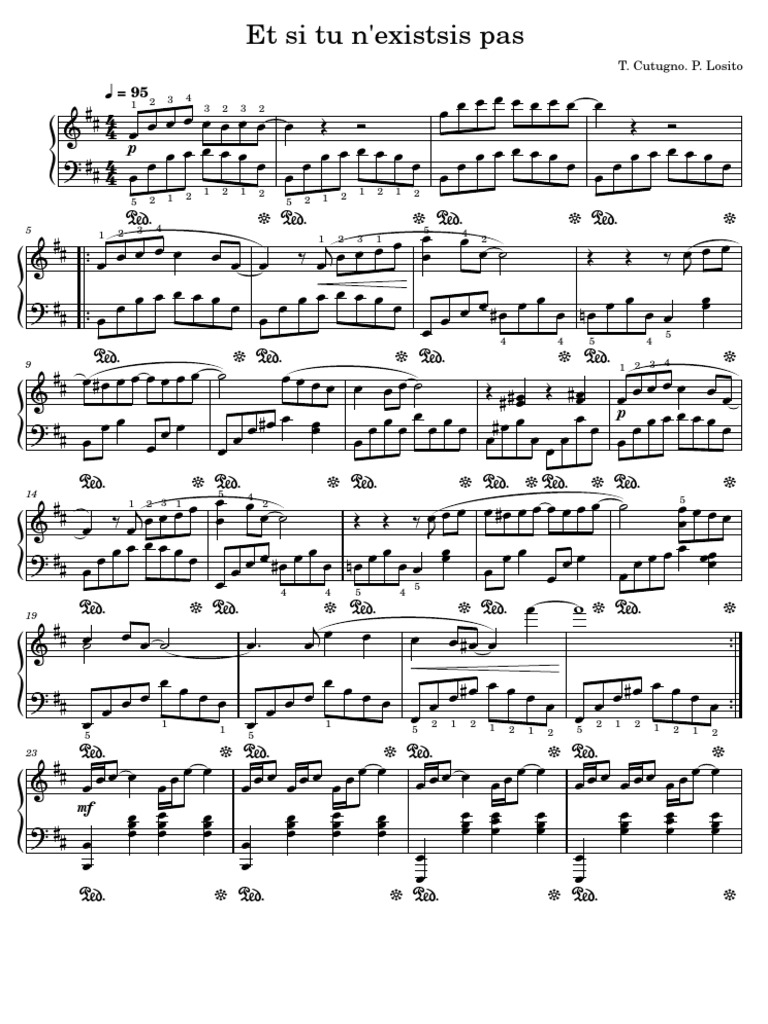 Et Si Tu Nexistais Pas - Joe Dassin | PDF