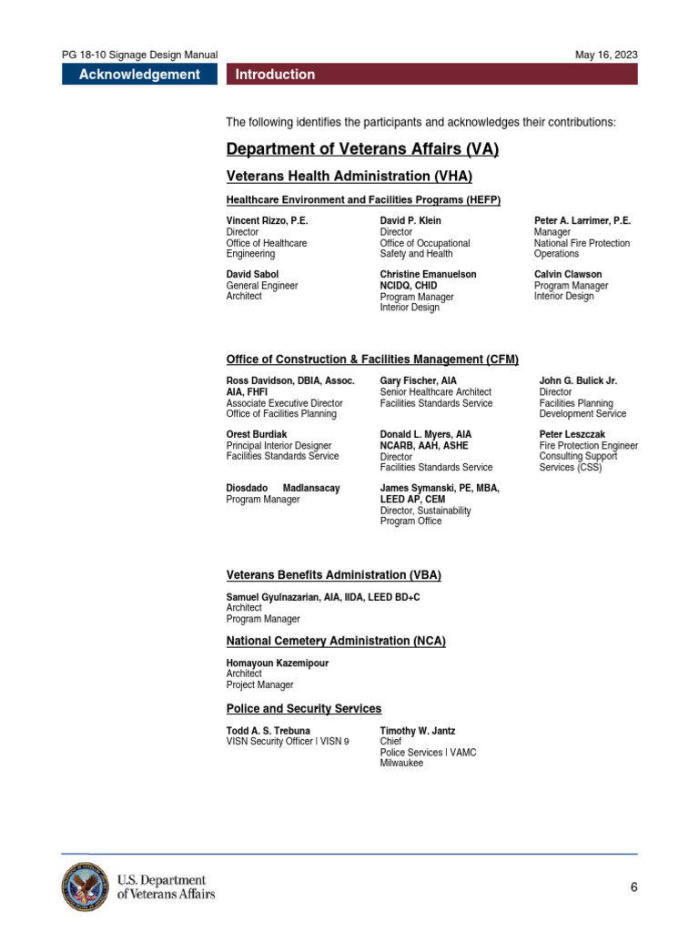 Design Manual -Signage--6-7 | PDF | Veterans Health Administration | Design