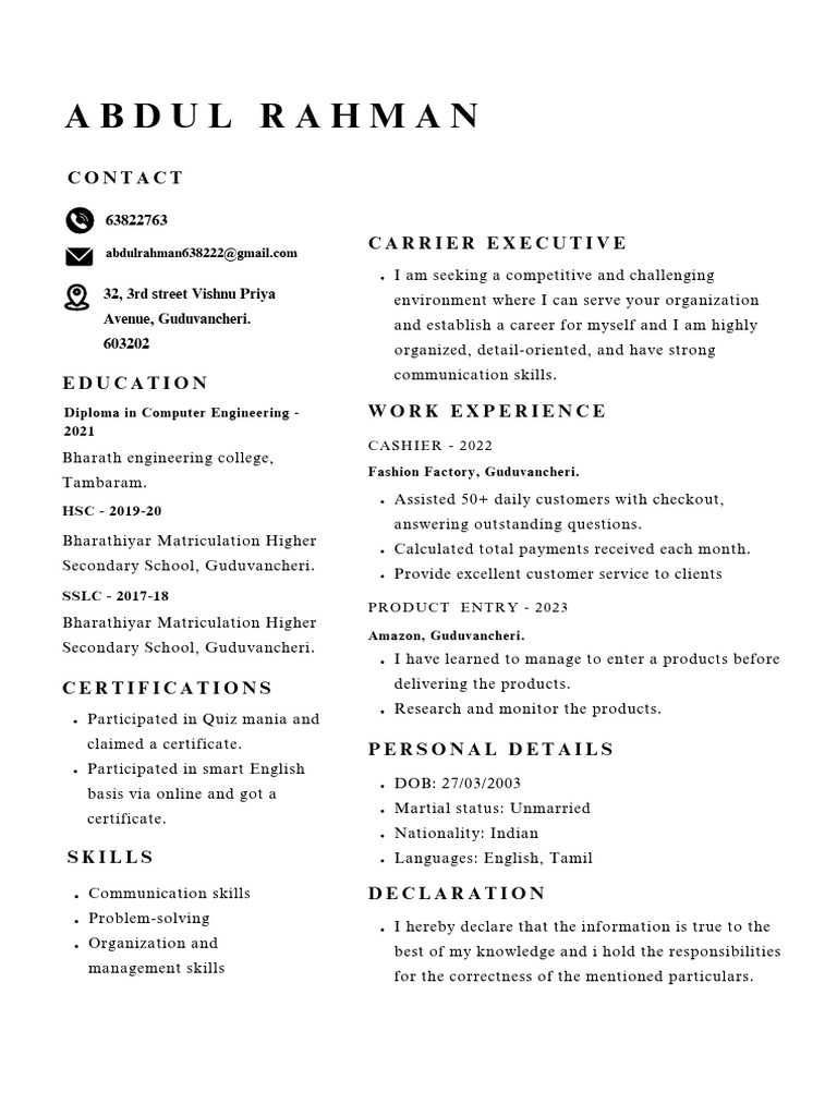 New Updated Resume | PDF