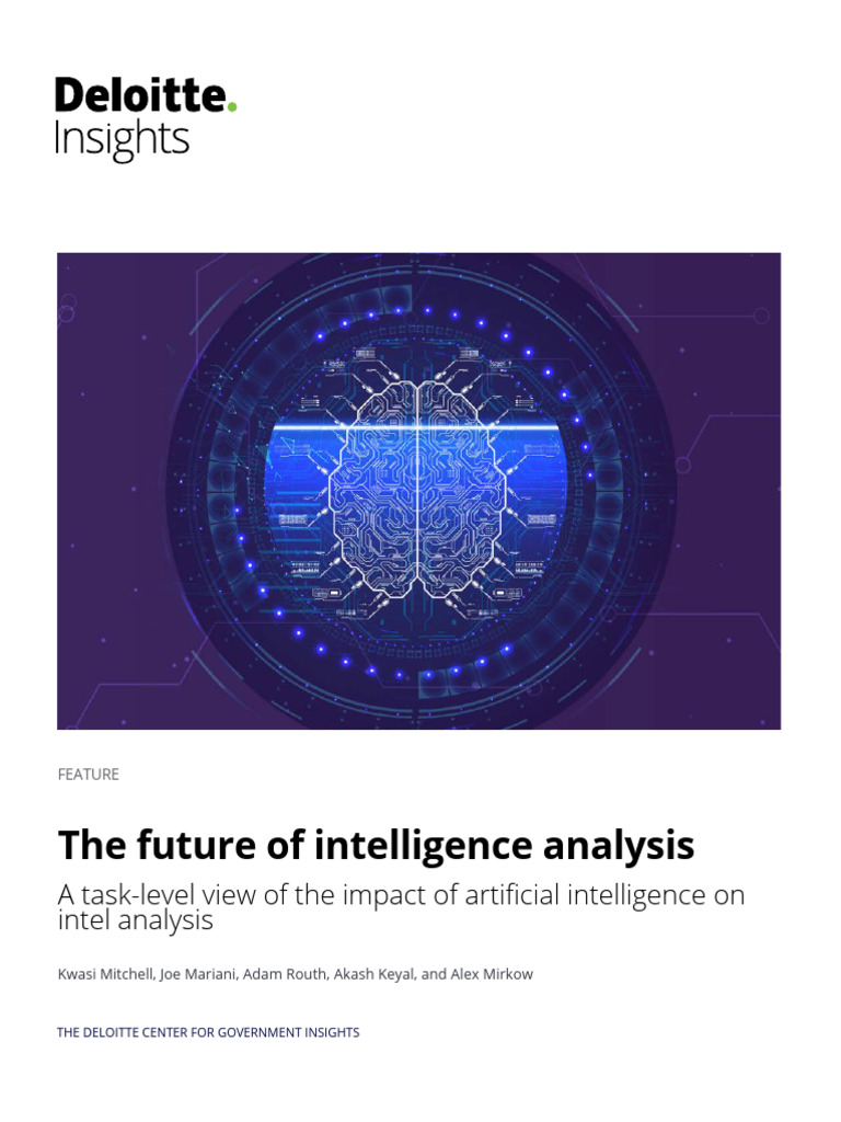 The Future of Intelligence Analysis 1680772760 | PDF | Artificial ...