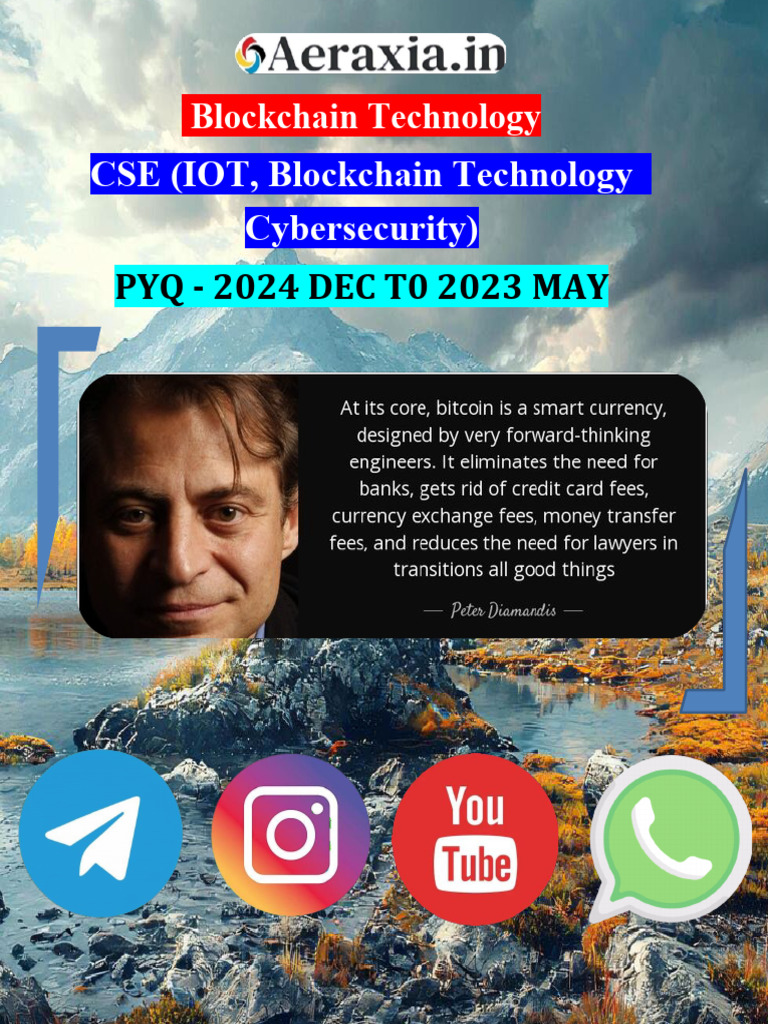 SEM 6 - CSE IOT - Blockchain Technology - 2024 Dec To 2023 May ...