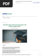 Cara Penulisan Gelar yang Benar_ Diploma, Sarjana, Magister, Doktor | PDF