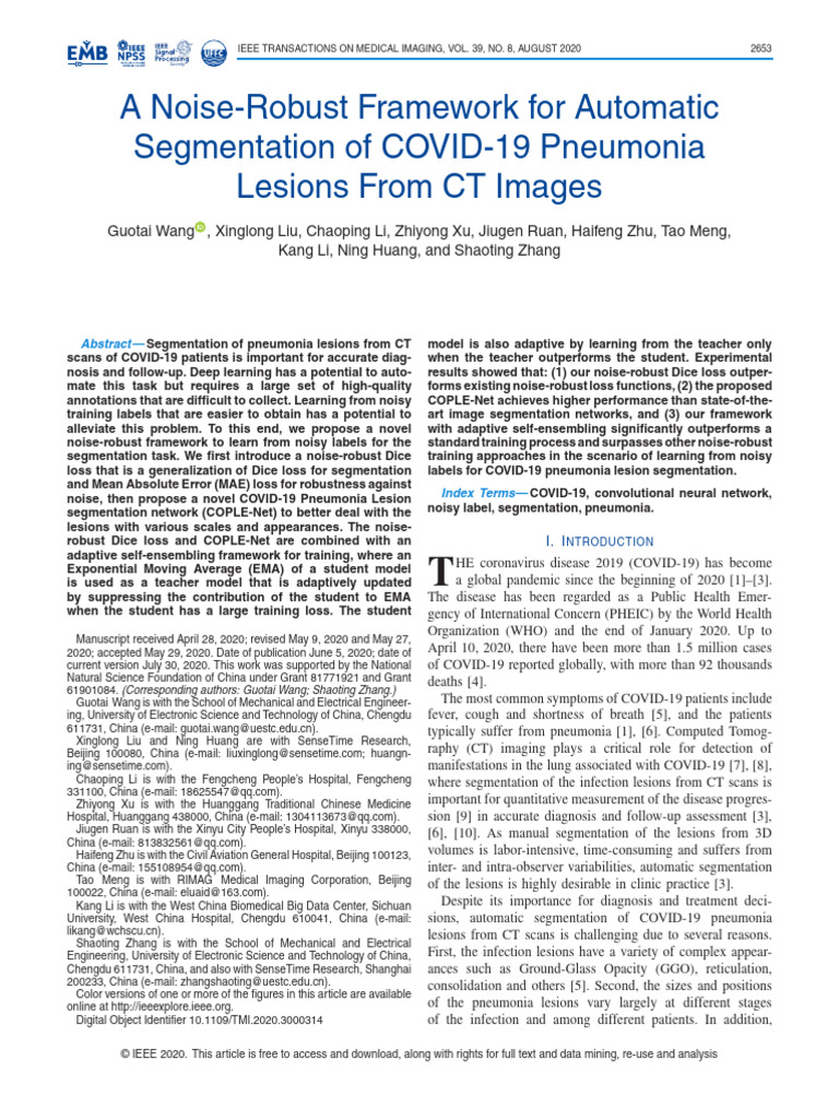 A_Noise-Robust_Framework_for_Automatic_Segmentation_of_COVID-19_Pneumonia_Lesions_From_CT_Images ...