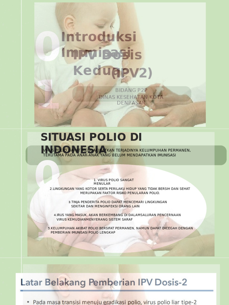 Presentasi IPV 2 Dinkes Kota) (1) | PDF