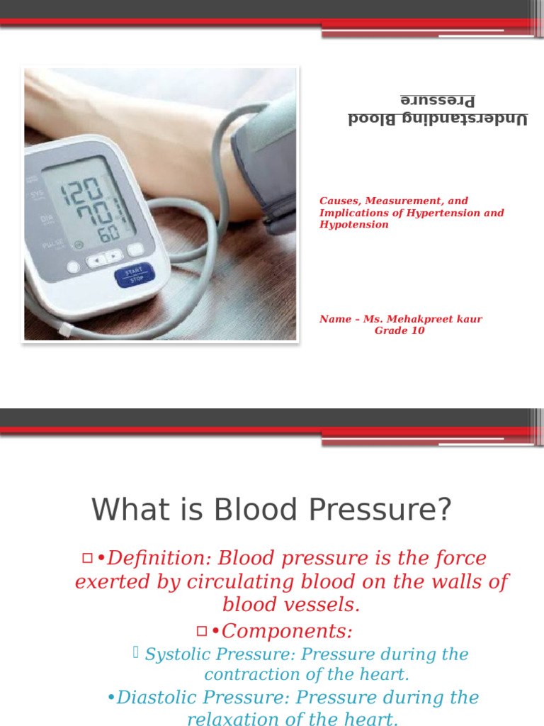 IT Presentation (Mehak) | PDF | Blood Pressure | Hypertension