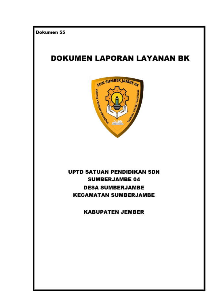 dokumen 55. laporan layanan bk | PDF