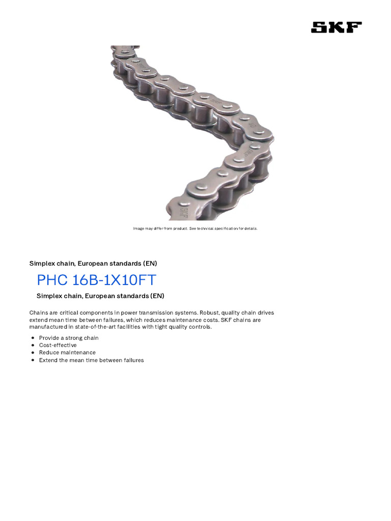 Simplex Chain PHC 16B-1X10FT Specifications | PDF | License | Business Law