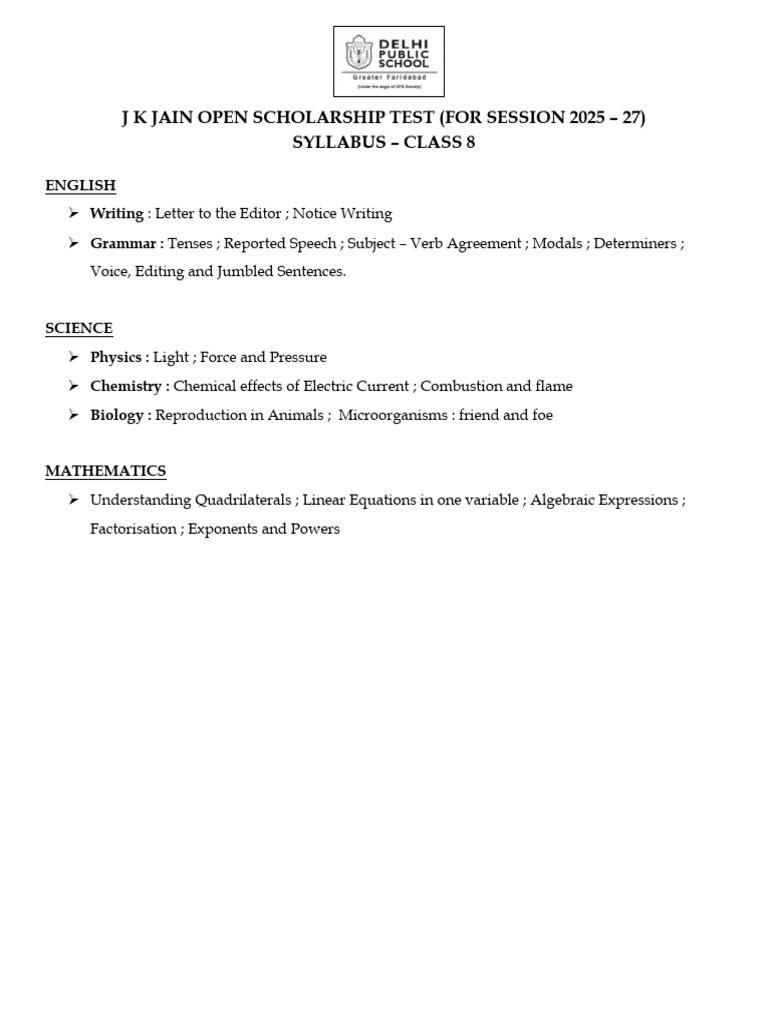 JK Jain OST Class 8th | PDF