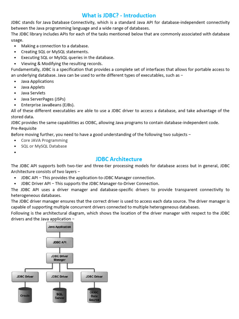 OOPJ Unit 5 Material - Part 2 | PDF | Databases | Sql