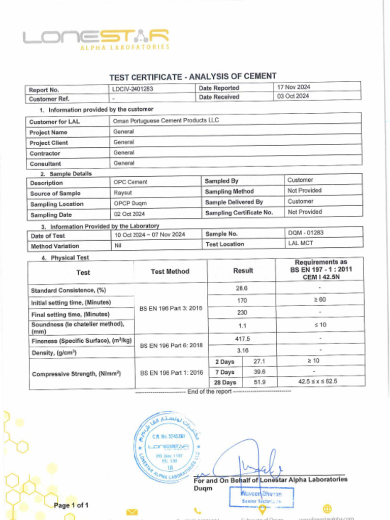 OPC - Raysut | PDF