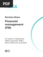 ACCA PM Exam Cheat Sheet | PDF | Performance Indicator | Return On ...