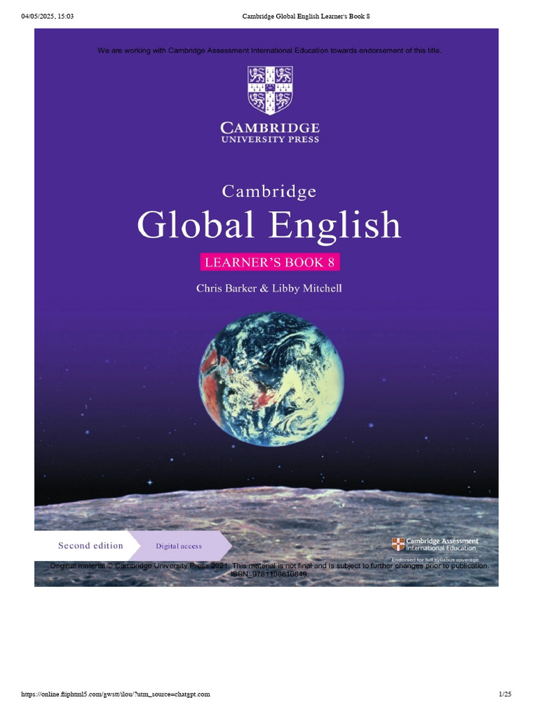 Cambridge Global English 8 Overview | PDF