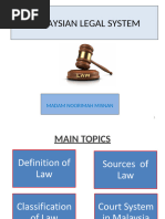 Chap 1 - Malaysian Legal System | PDF