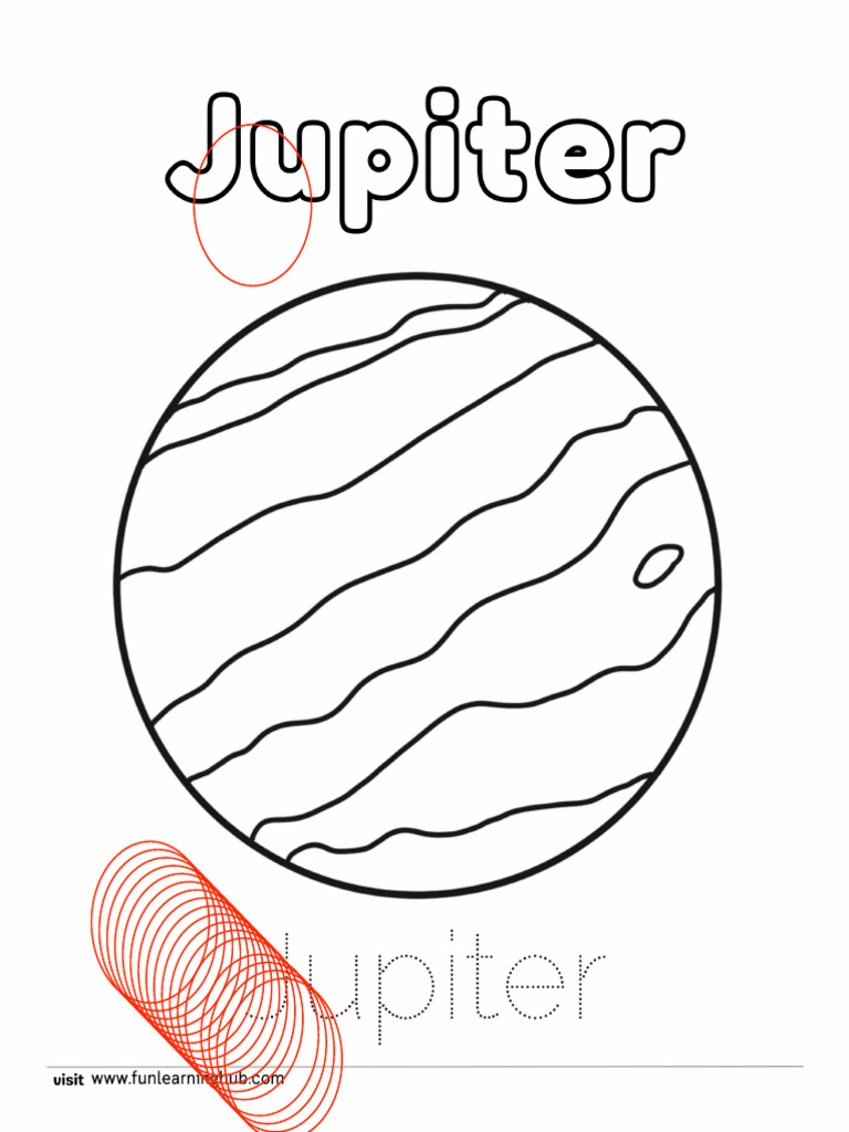 Jupiter Coloring Page | PDF
