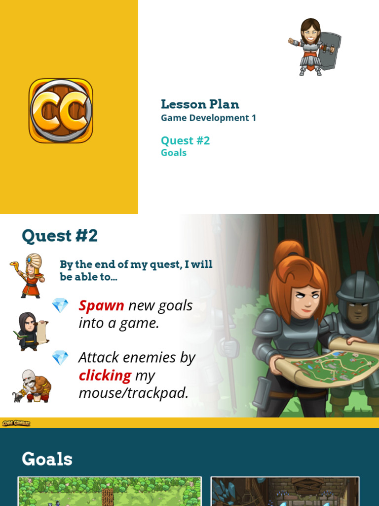 Game Dev 1 - Lesson 2 - Goals | PDF | Debugging | Computing