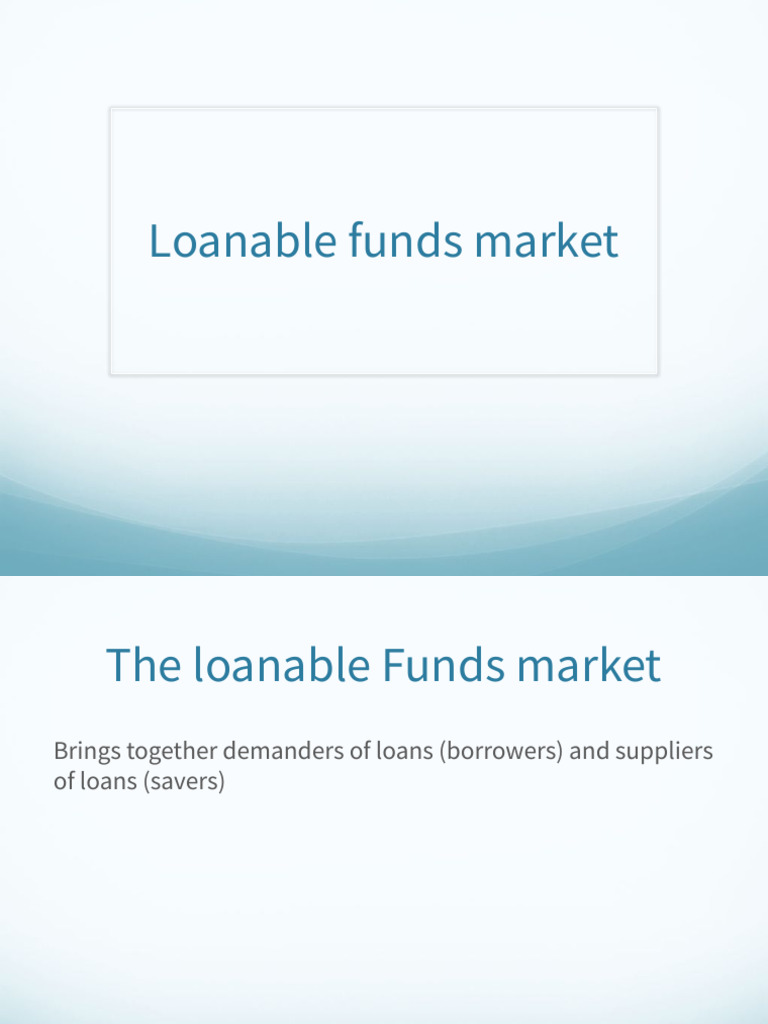 Loanable Funds Macro | PDF